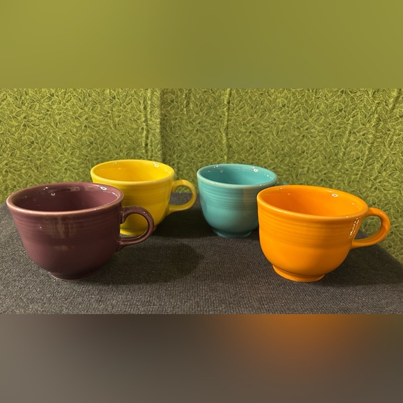 Fiestaware | Kitchen | Lot Of 4 Piece Fiestaware Coffee Tea Mugs Cups ...